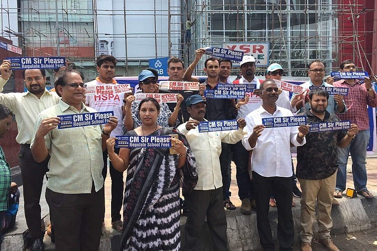‘Stop the loot’: Telangana parents take to sticker campaign to protest ...