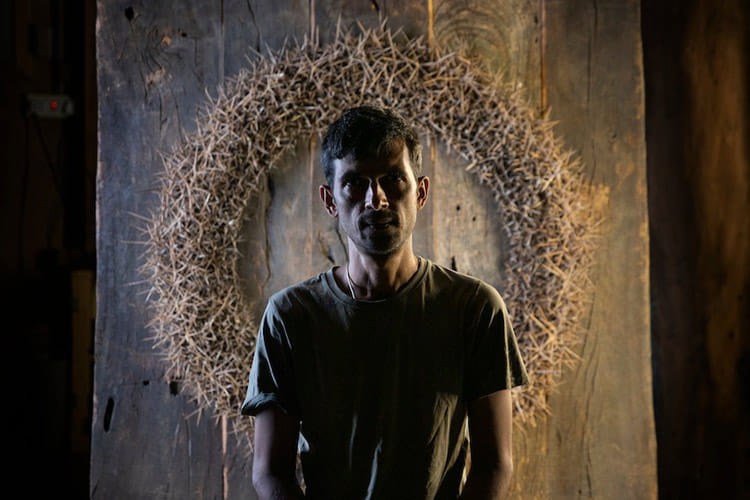 Using thorns and reclaimed wood, artist Sandilya Theuerkauf debuts in ...
