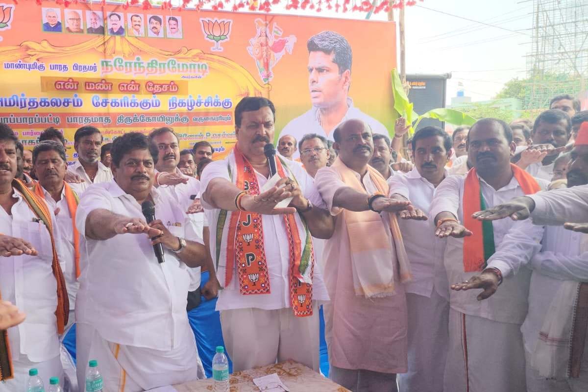 BJP’s fight against DMK in Dharmapuri is centred around a ‘Bharat Mata ...