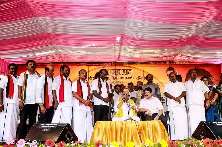 In its citadel of Saidapet, DMK uses floods and religion to take on AIADMK