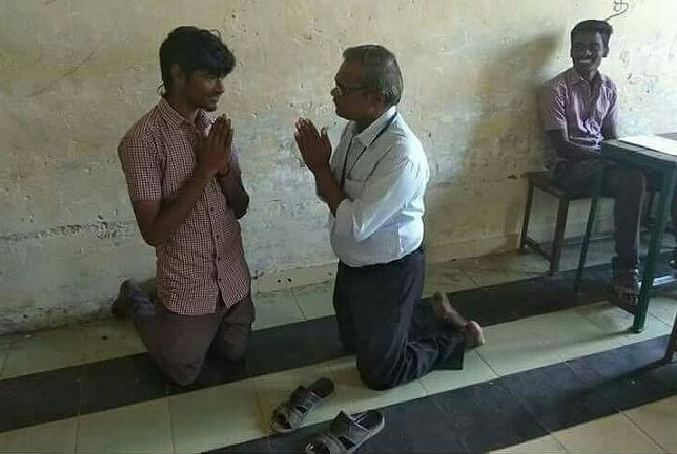 Viral photo of TN headmaster 'begging' student: What's the story?