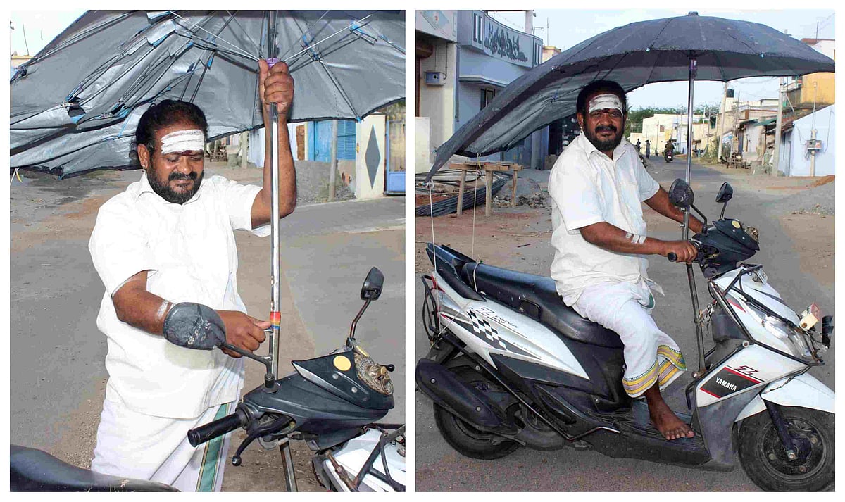 'குடை வண்டி அர்ச்சகர் பராக் பராக்' - கரூரைக் கலக்கும் 'குடை அர்ச்சகர் ...