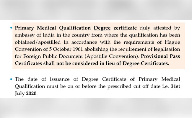 Indian Degree Certificate