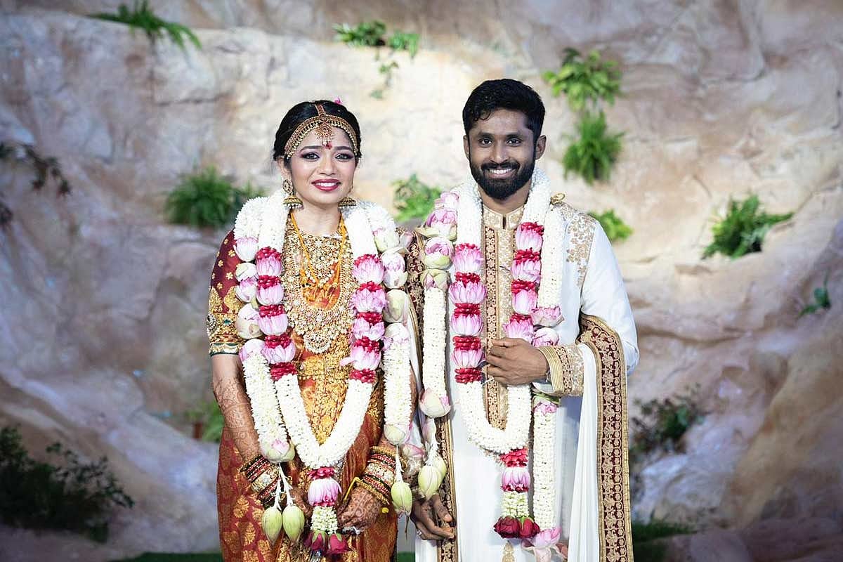Director Shankar’s daughter Aishwarya weds cricketer Rohit Damodaren