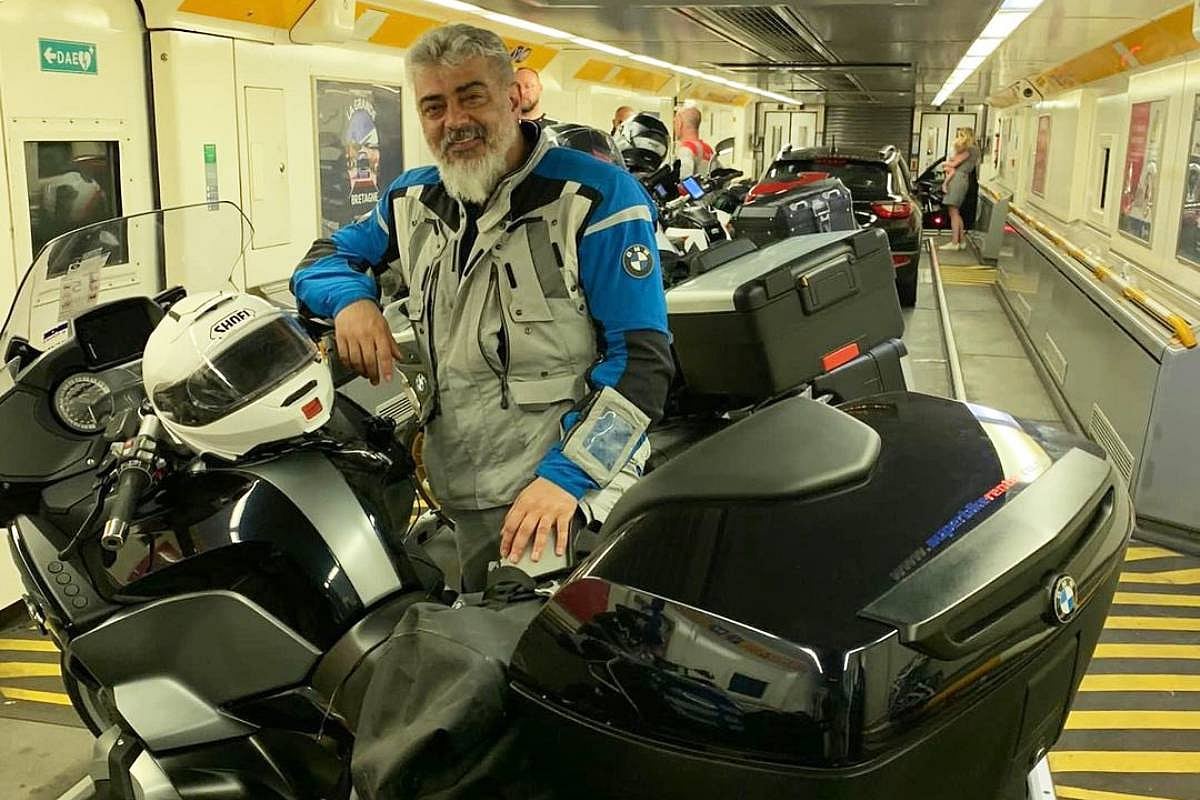 Actor Ajith’s pics from motorcycle tour in Europe go viral