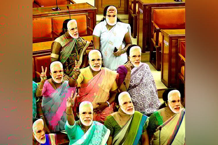 Bengaluru corporators wear Modi masks to celebrate colleague’s Lok ...