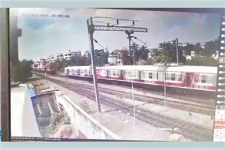 Watch: CCTV footage shows exact moment trains collided in Hyderabad's ...
