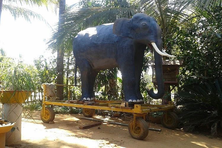 Meet Neelakandan, the 250-kilo life size dummy elephant, paraded in a ...