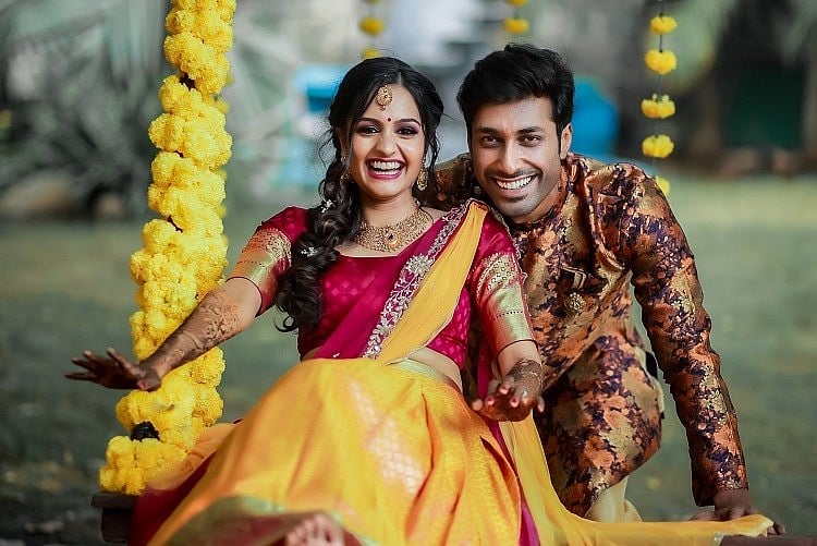 Love, fame and cinema: Newlyweds actor Rishi and content writer Swathi ...
