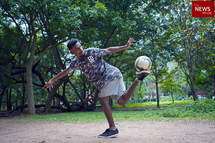 A self-taught freestyle footballer in Bengaluru is kicking down barriers