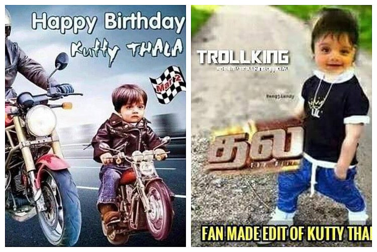 Kutty Thala's fantastic first: Fan-made posters a rage on Ajith’s son’s ...