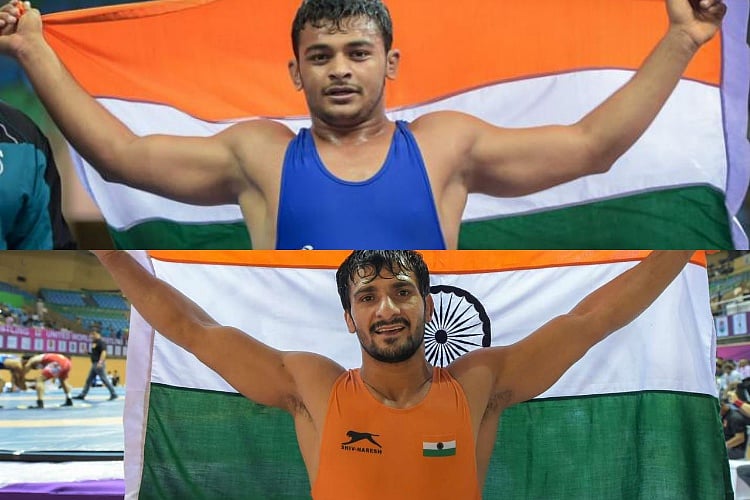 India bags two golds on last day of Asian junior wrestling
