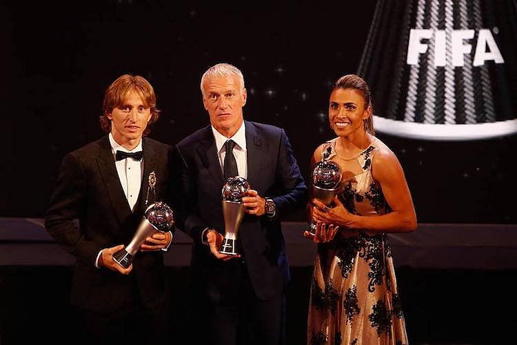 Croatia's Luka Modric named best male player at FIFA awards