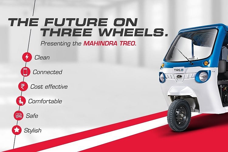 Mahindra rolls out electric autorickshaw Treo in Bengaluru