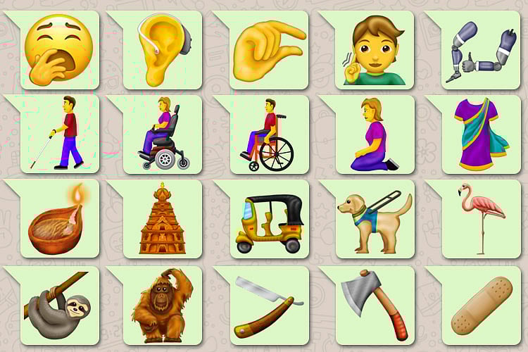 A period emoji and a (non) sari: 203 new emojis to hit phone screens ...