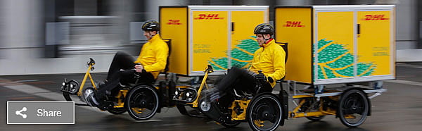 DHL running “Cubicycle” pilot in the UAE