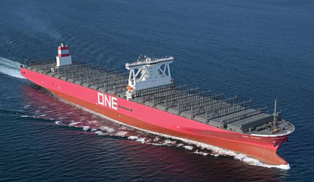 ONE Receives Giant Magenta Mega Ship