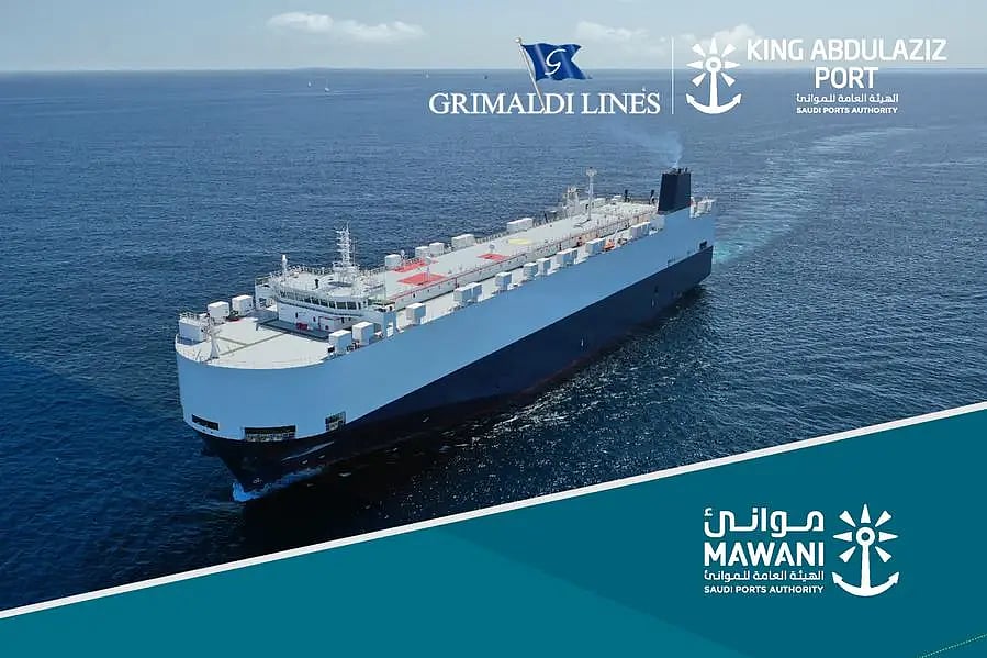 King Abdulaziz Port Welcomes First Ever Grimaldi RoRo Vessel