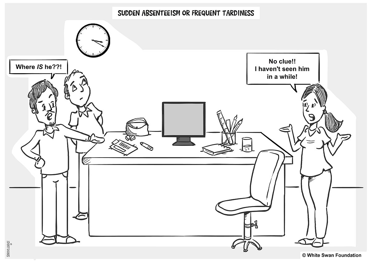 Comic: Signs of emotional distress at the workplace